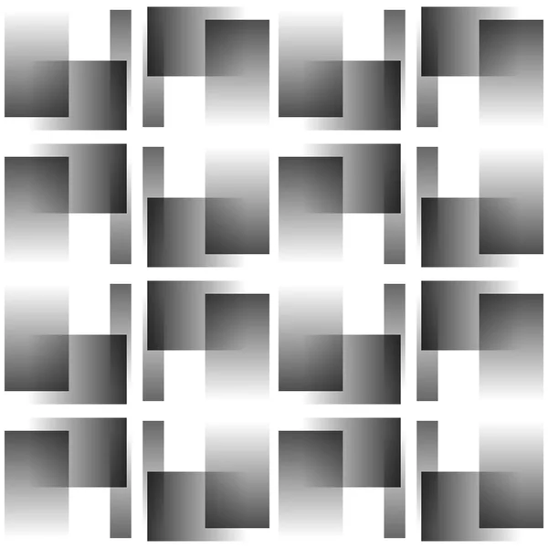 Offset squares seamless geometric pattern. Emboss, indent square Stock ...