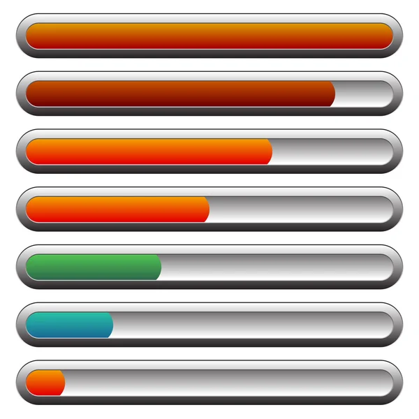 Horizontal progress, loading bars set — Stock Vector © vectorguy #109749750 Horizontal progress, loading bars set — Stock Vector © vectorguy #109749750
