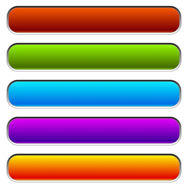 Horizontal Button Banner Templates Color Stock Vector Image by ...