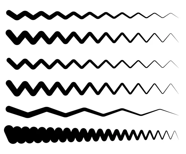 Set of lines, wavy, zigzag -editable line strokes and thickness ... Set of lines, wavy, zigzag -editable line strokes and thickness ...