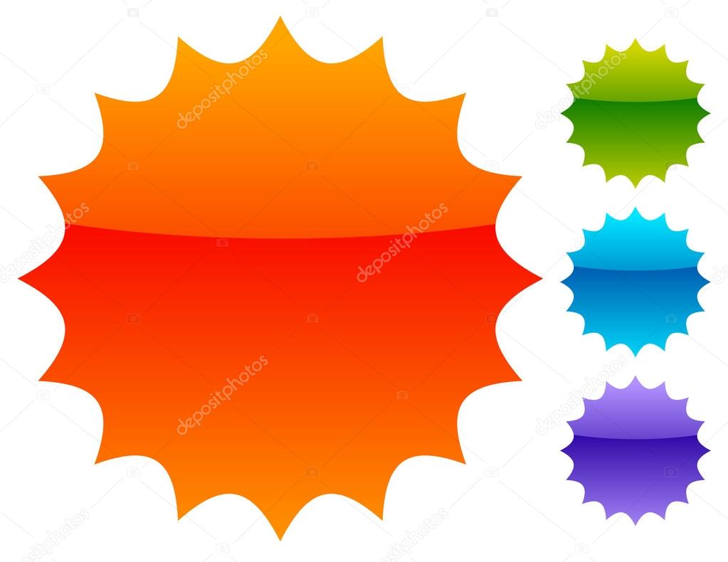 Price flash shapes set. Stock Vector by ©vectorguy 97436432