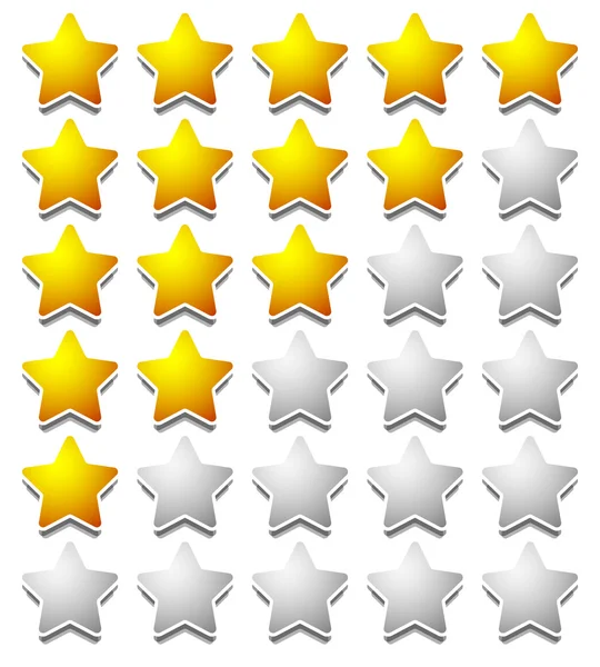 Vector modern stars icon set on white Stock Vector Image by ©trambo ...