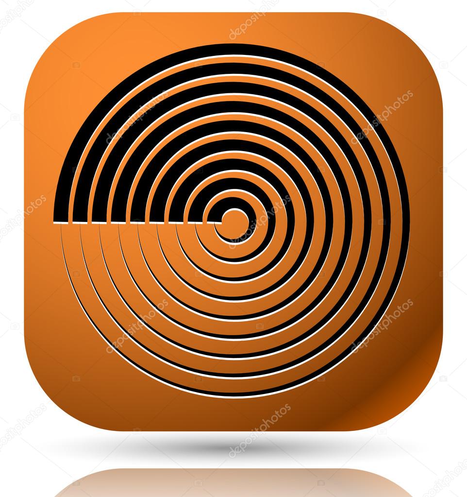 Circular concentric lines symbol Stock Vector Image by ©vectorguy #98047142