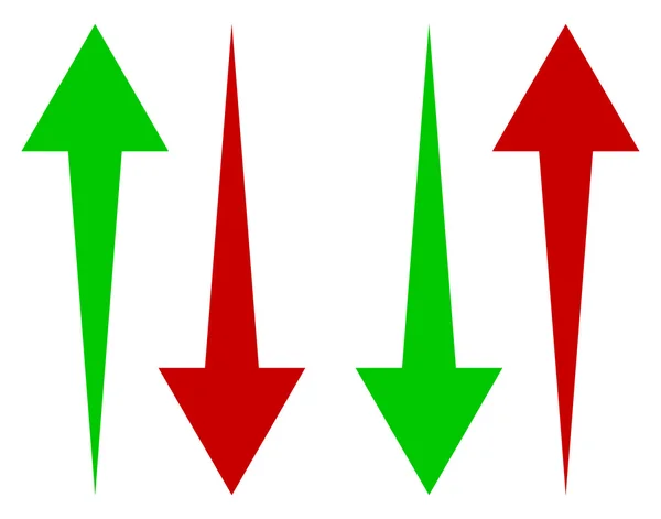 Green red up down arrows icons Stock Vector Image by ©vectorguy #127213618
