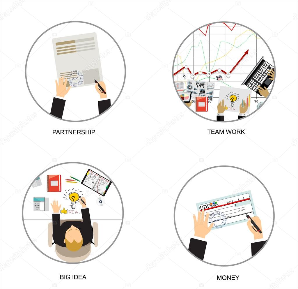 Set of flat design concepts for business Stock Vector Image by ©mitay20 ...
