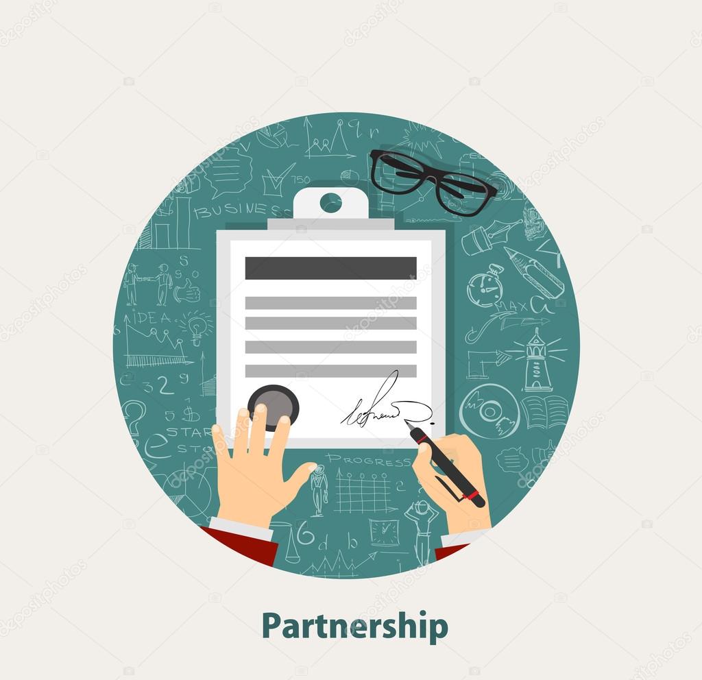 Man hands signs document Stock Vector Image by ©mitay20 #97399478