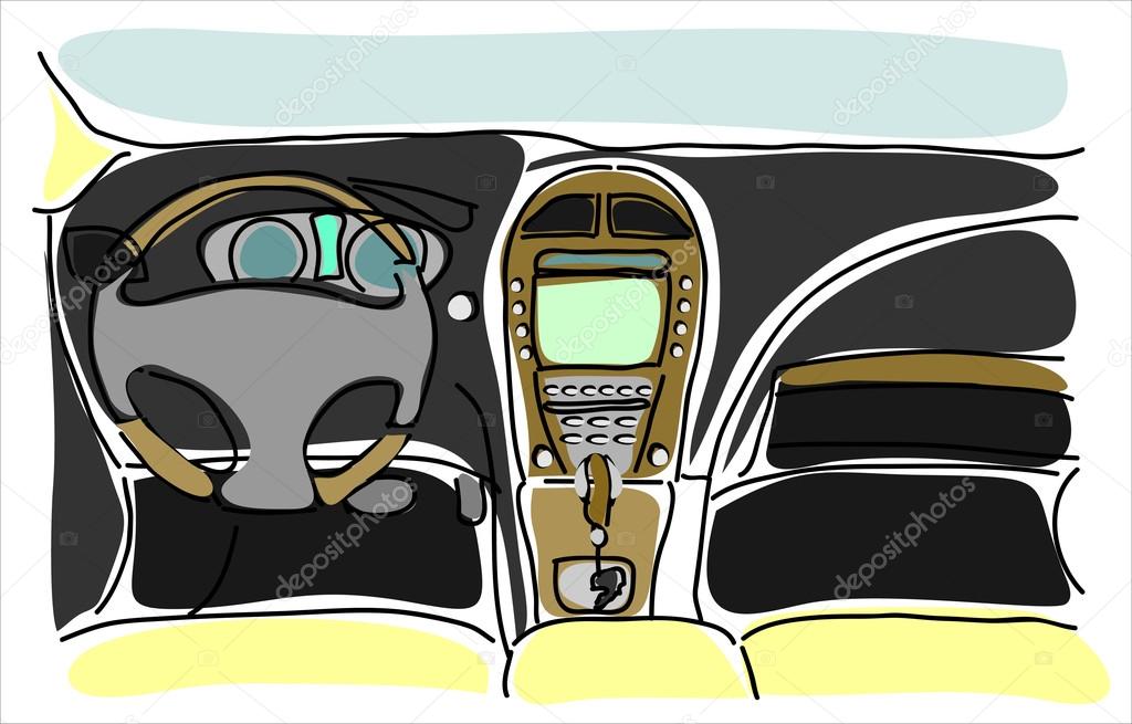 Car interior background Stock Vector by ©mitay20 97469368