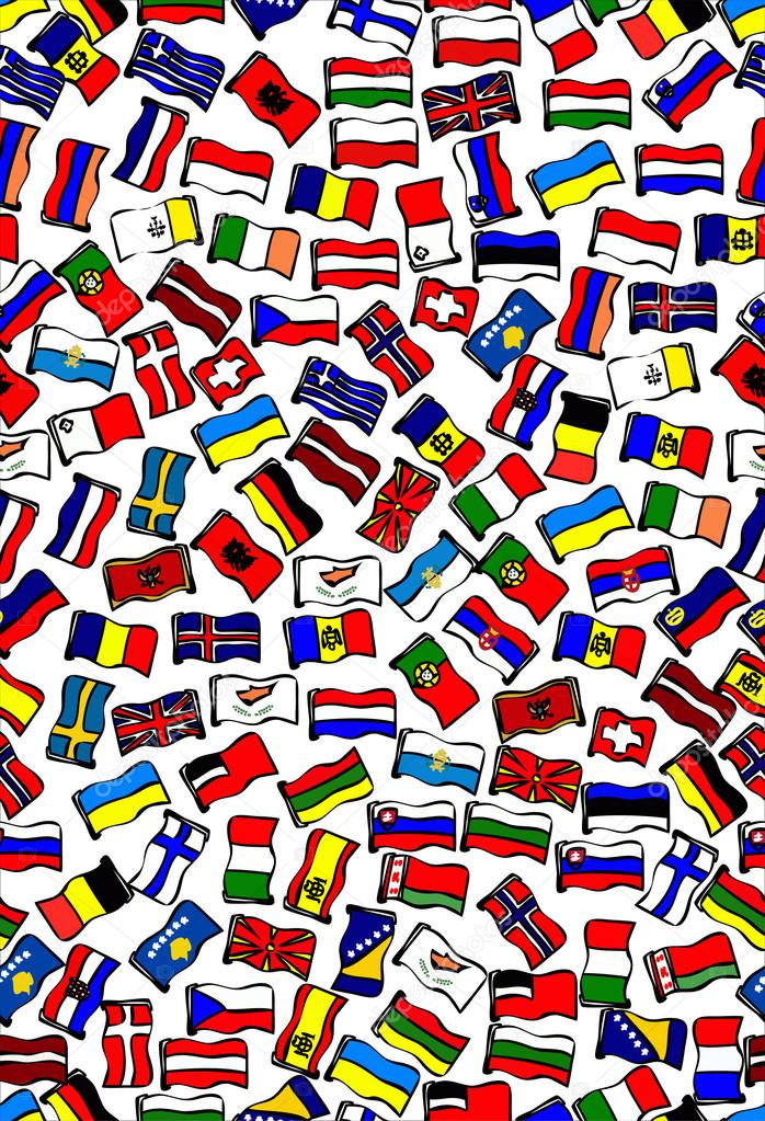 Various country flags Stock Vector by ©mitay20 97469960