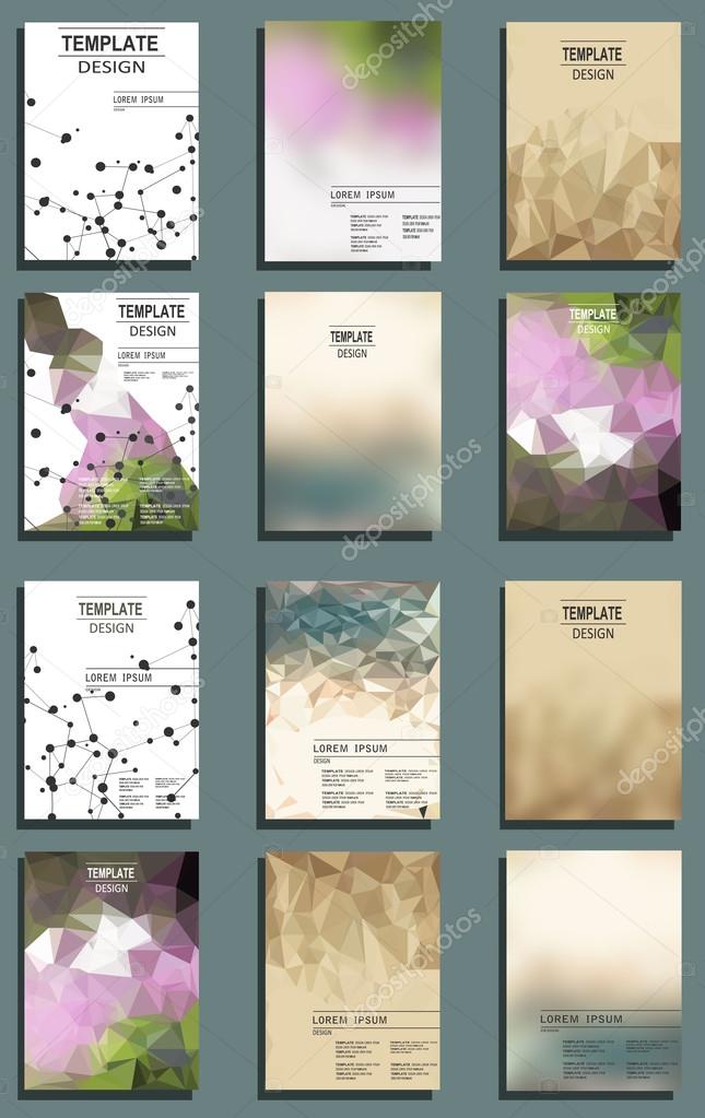 Colorful template flyers Stock Vector by ©mitay20 98086482