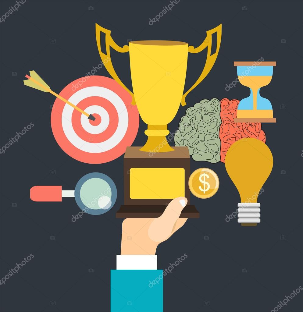 Objetivos empresariales, gestión y logros Vector de stock por ©mitay20 ...