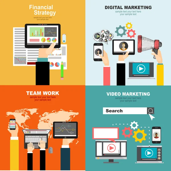 Flat design for creative process Stock Illustration by ©mitay20 #104956998