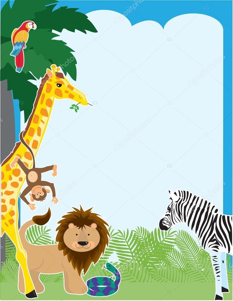 A jungle border design — Stock Vector © mkoudis #70393761