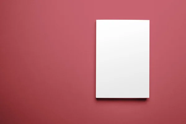 Blank magazine cover template isolated on blue background Stock Photo ...