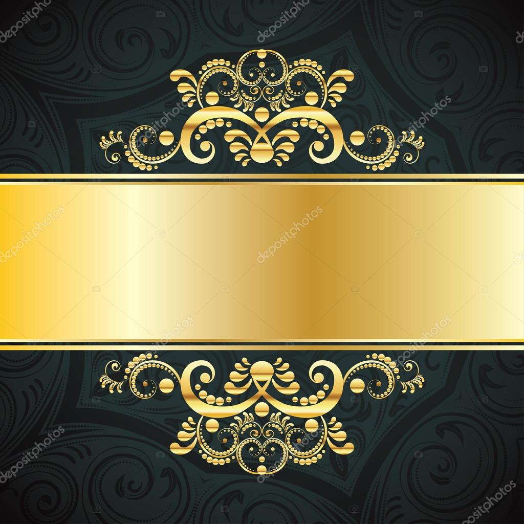 Invitation with Gold Ribbon Stock Vector Image by ©artshock #100720220