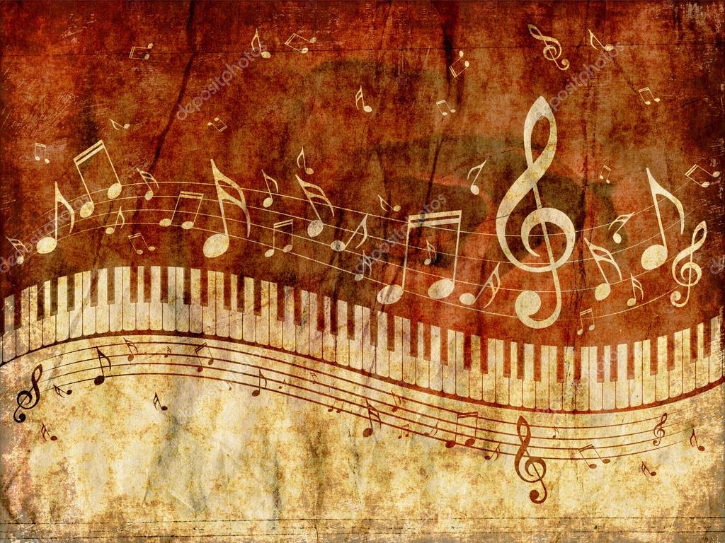 Piano Notes Background