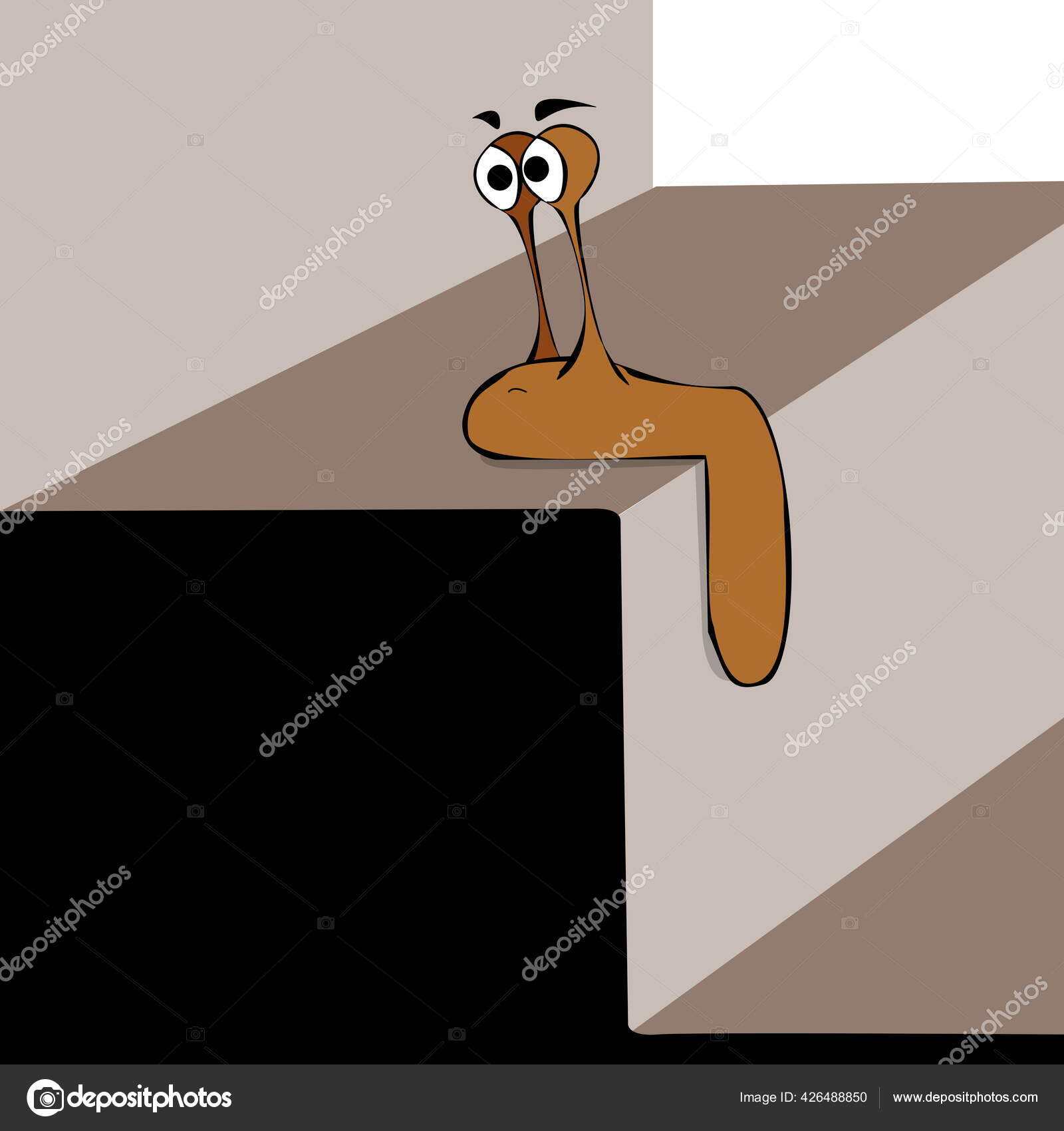 Funny Slug Comic Art Stile Stock Illustration by ©flyingcow #426488850
