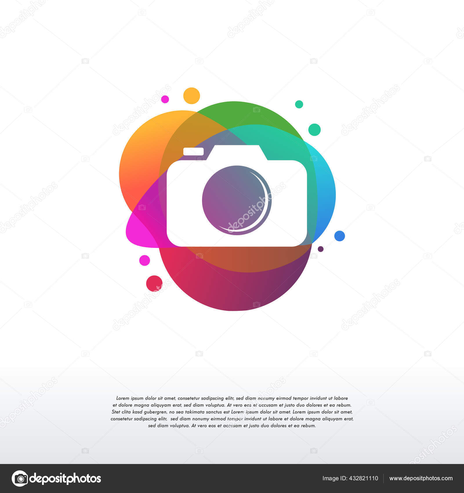 Colorful Camera Logo Vector Photography Logo Designs Template Design ...