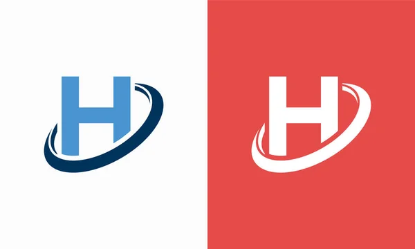 Red Circle Logo With H