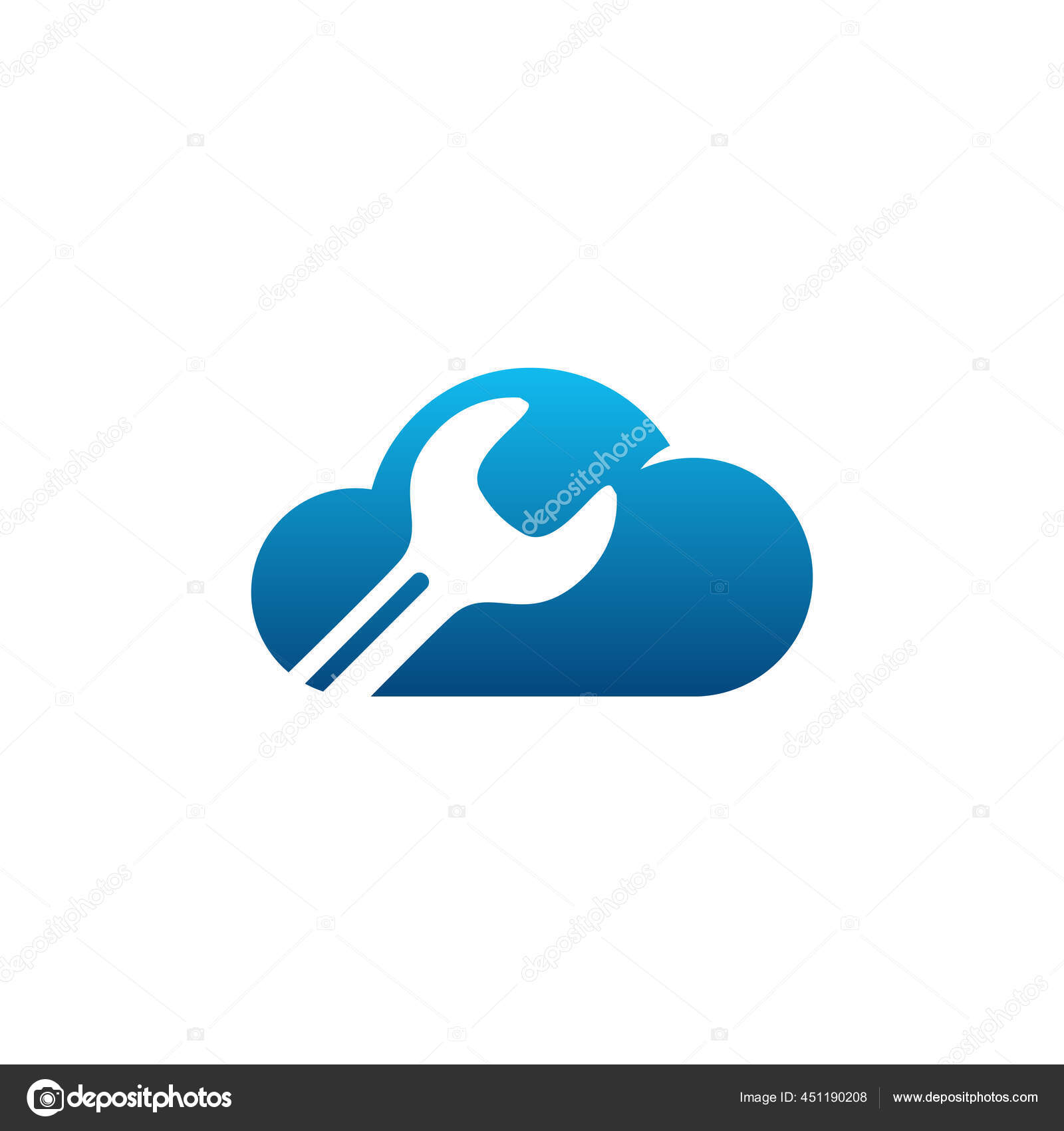 Diseño Del Logo Cloud Service Vector Conceptual Vector de stock #451190208 de ©Javanesia45