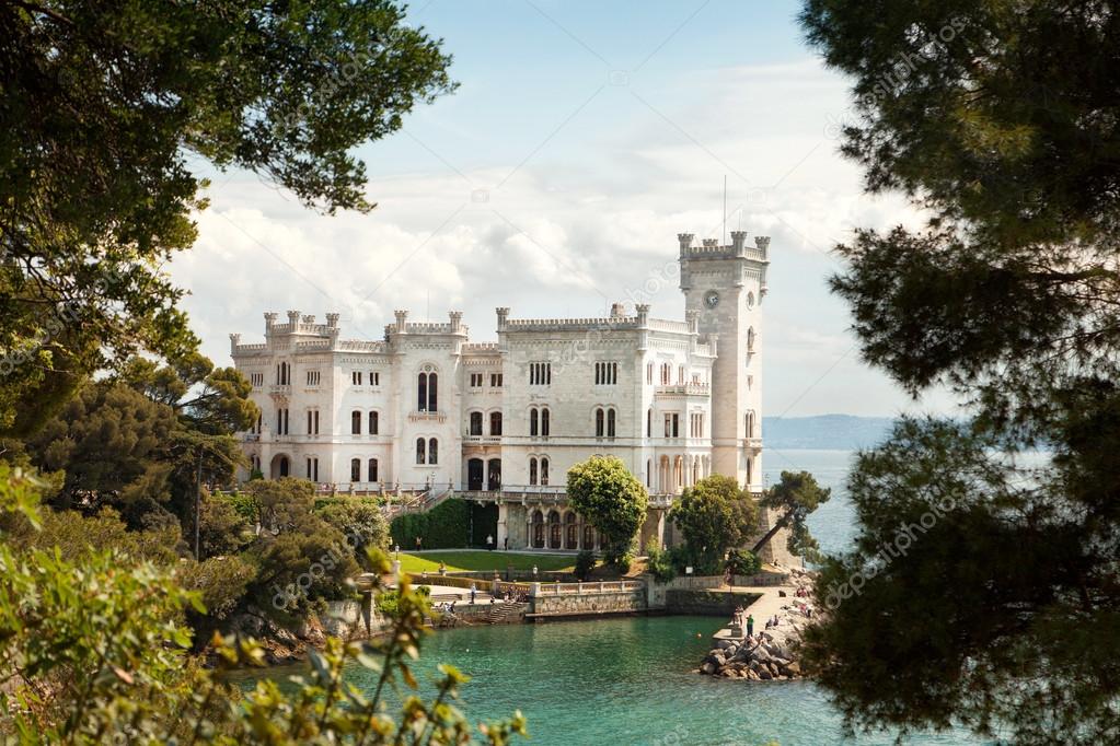 Miramare castle, Trieste, Italy — Stock Photo © jrp_studio #79057096