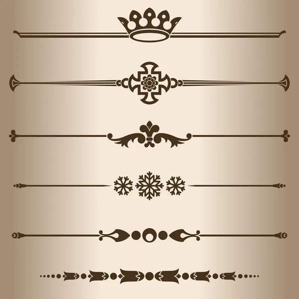 Decorative lines — Stock Vector © Zadvinskii #14797607