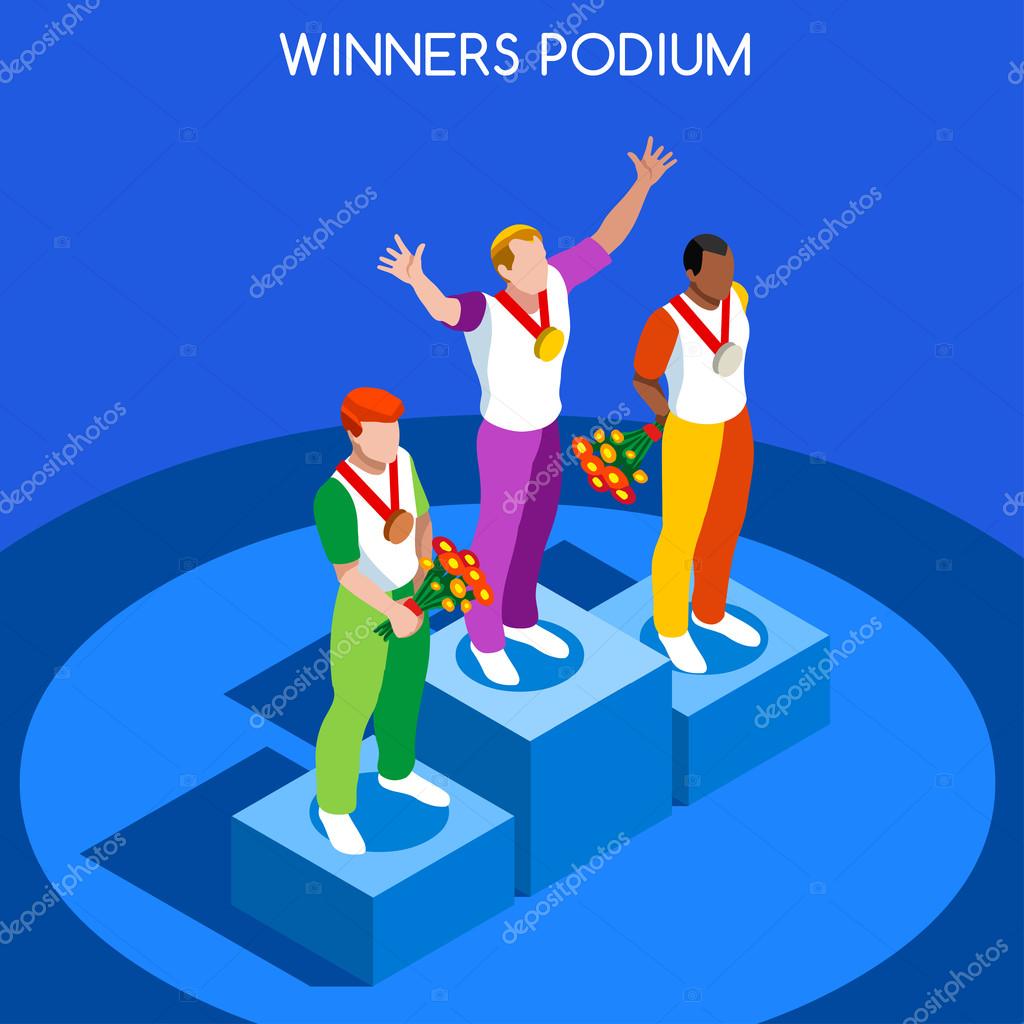 Olympic Winners Podium