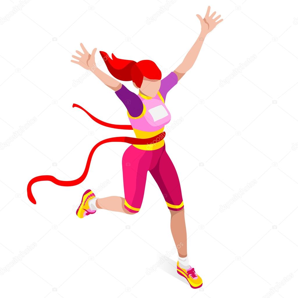 Cartoons Of Female Track Athletes