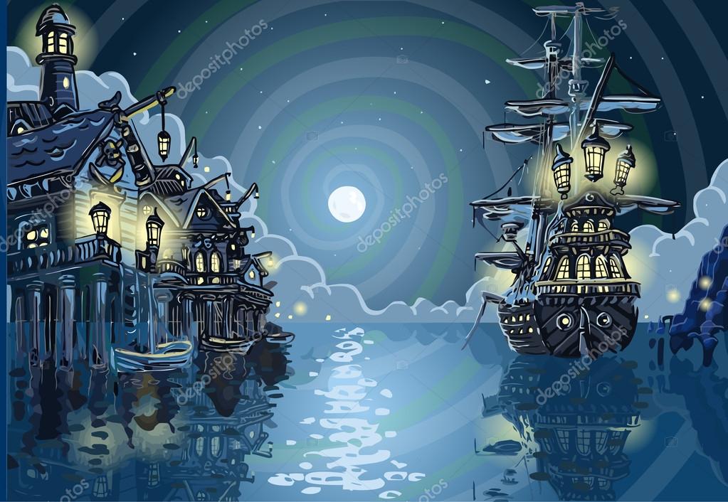 Adventure Island - Pirates Cove Bay Stock Vector Image by ©aurielaki ...
