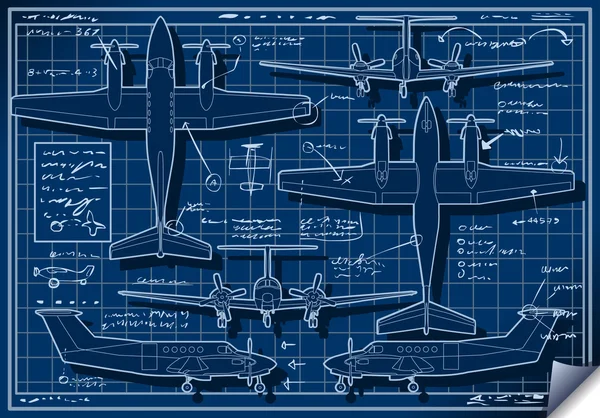 25,350,403 Jet blueprint Vector Images | Depositphotos