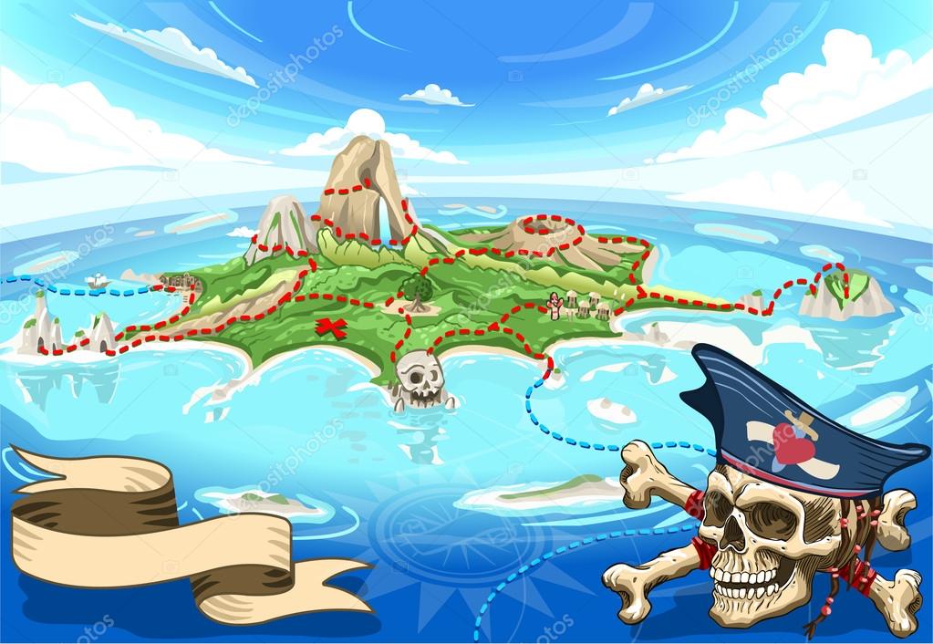 Mapa De La Isla Pirata