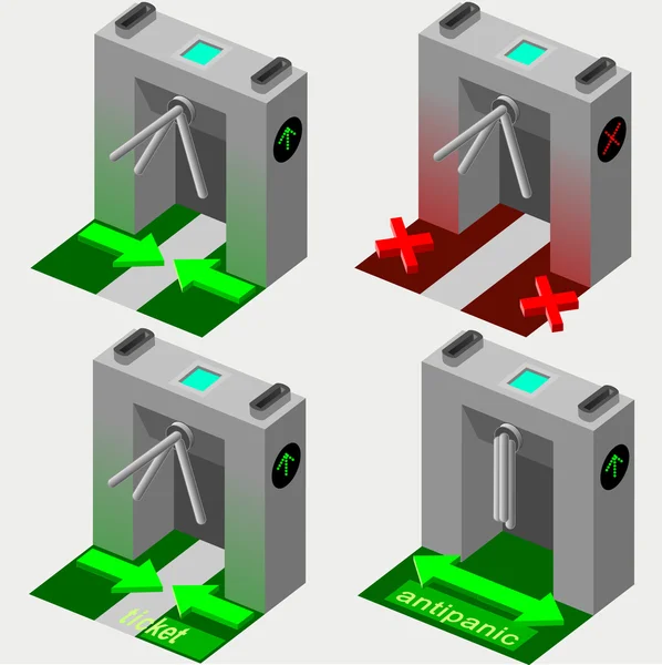 80 Turnstile gate Stock Illustrations | Depositphotos