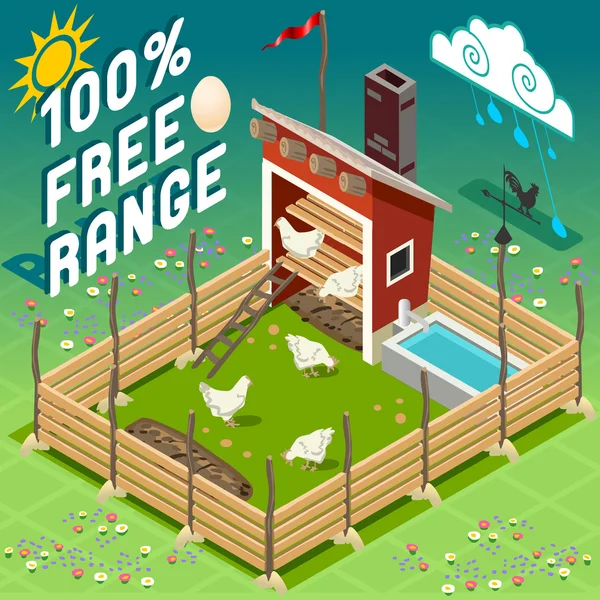 Free range farm Vector Art Stock Images | Depositphotos