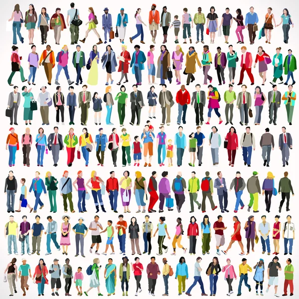 People walking Stock Vectors, Royalty Free People walking Illustrations ...