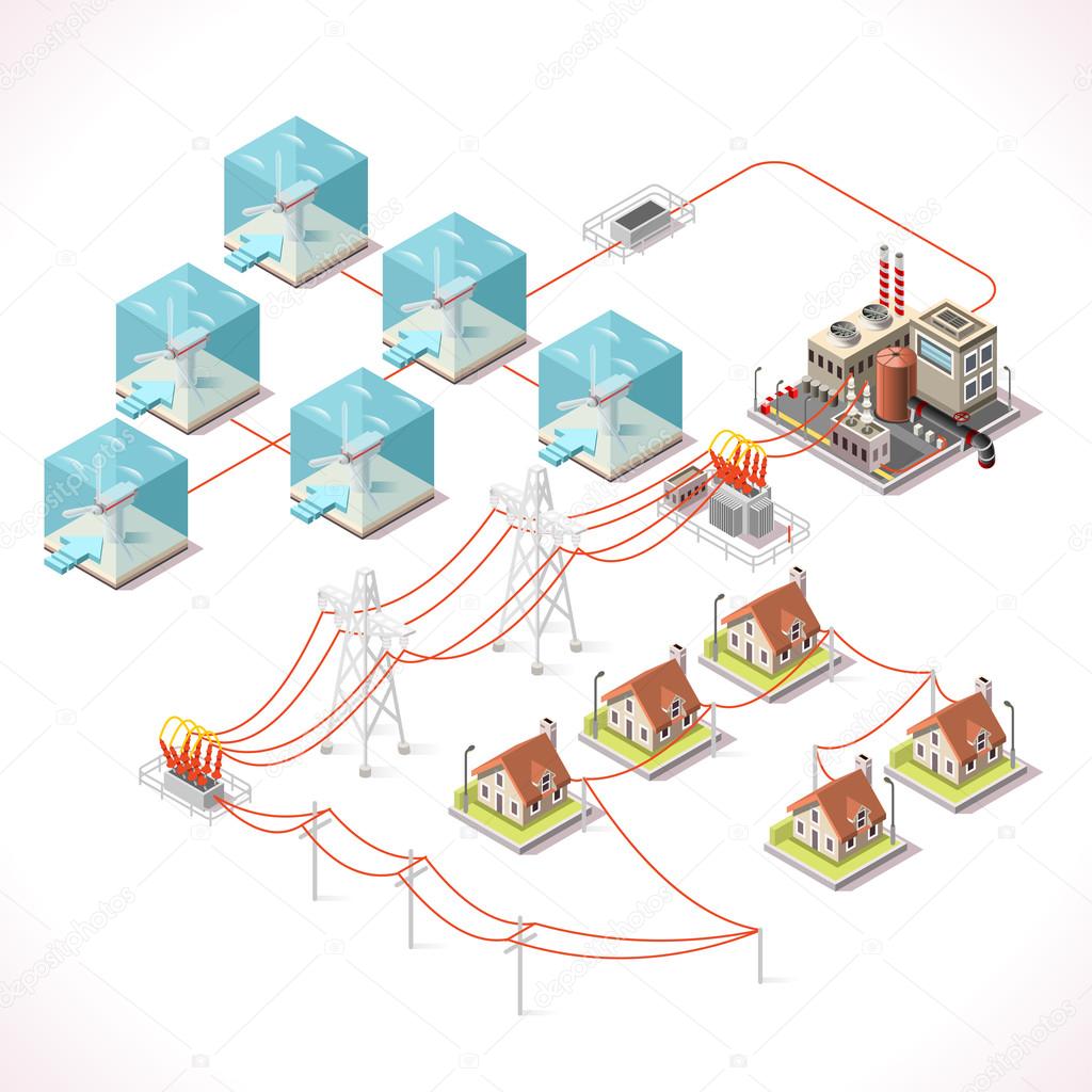Energy 17 Infographic Isometric Stock Vector by ©aurielaki 90045484