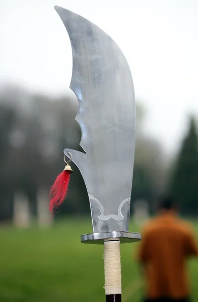 ancient Asian scimitar with little bell - Stock Image - Everypixel