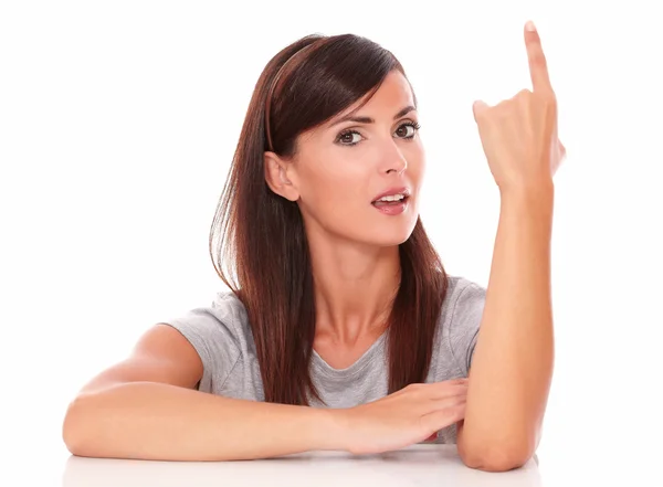 Lady pointing Stock Photos, Royalty Free Lady pointing Images ...