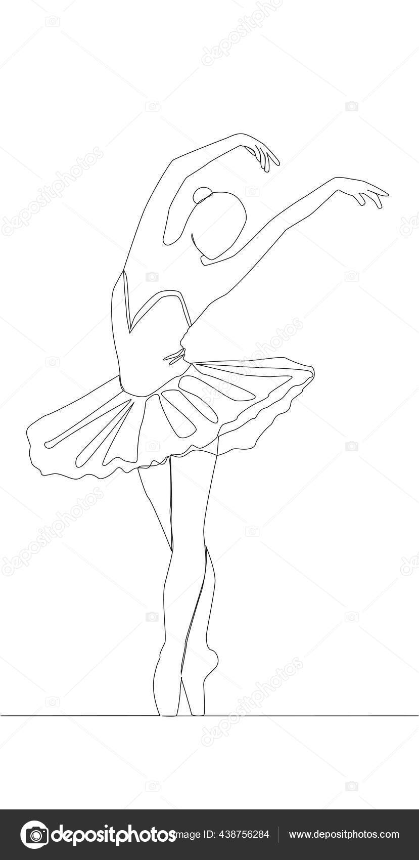 Jente Danser I Regnet Tegning