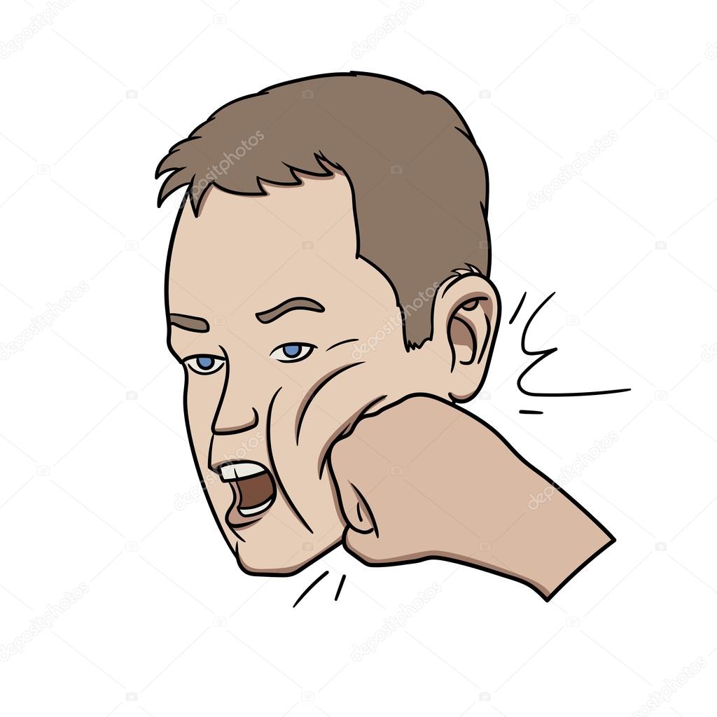 Punch In Face Stock Photo