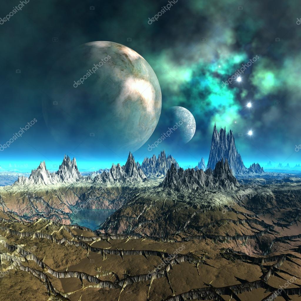 Sci Fi Landscape Alien Planets