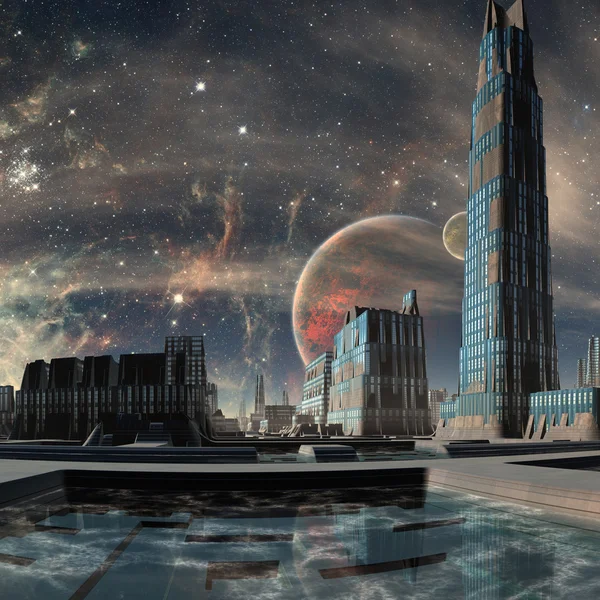 Alien city Stock Photos, Royalty Free Alien city Images | Depositphotos