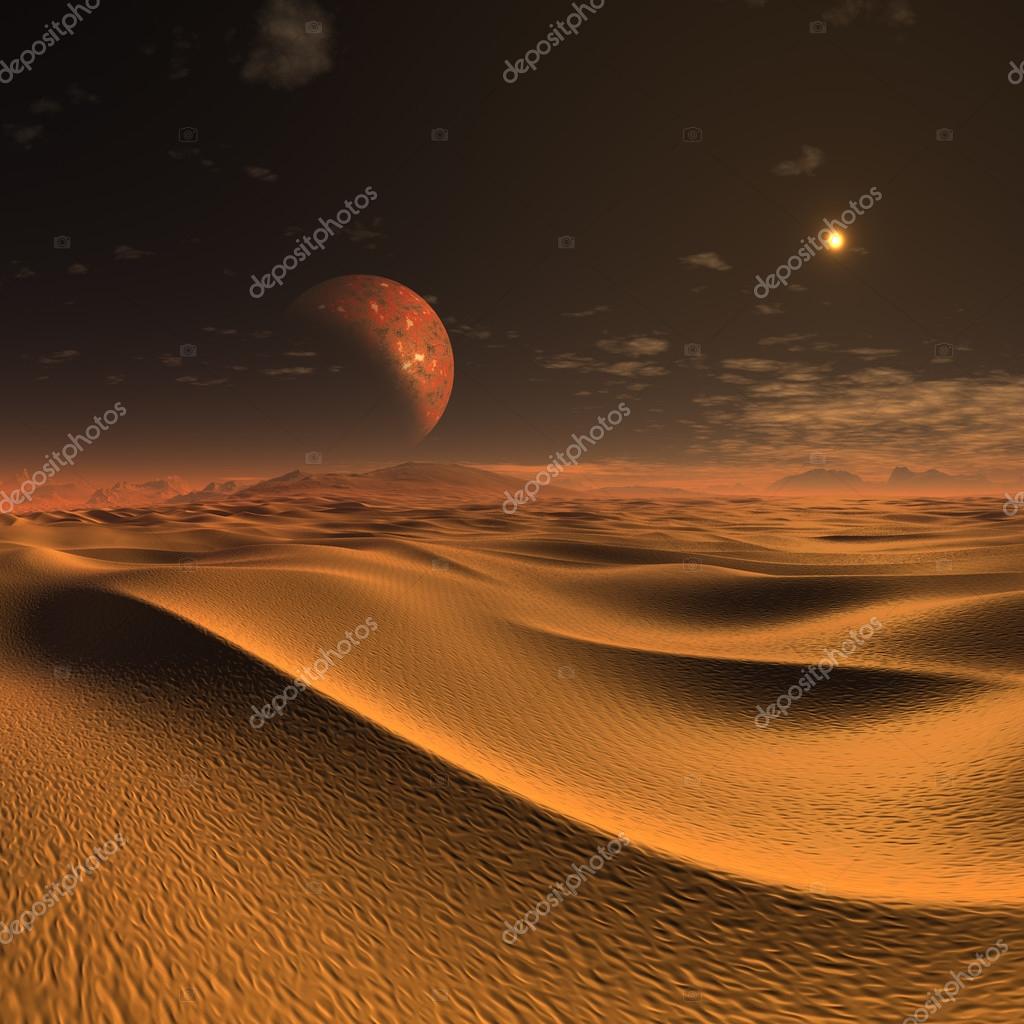 Alien Planet - Fantasy Landscape — Stock Photo © diversepixel #116672126