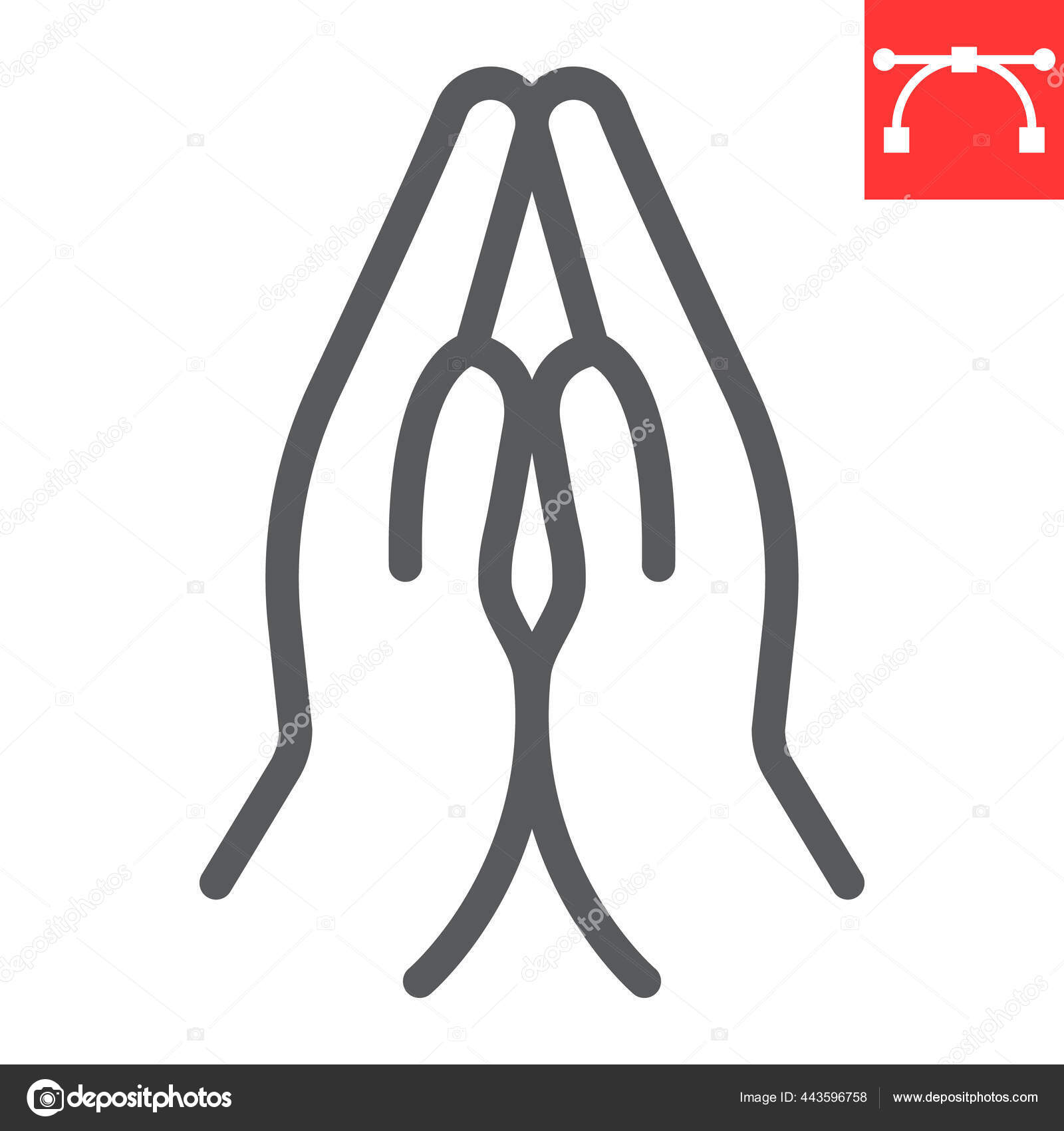 Praying Hands Icon