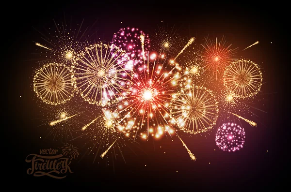 Vector holiday fireworks Stock Vector Image by ©annbozshko #108819214