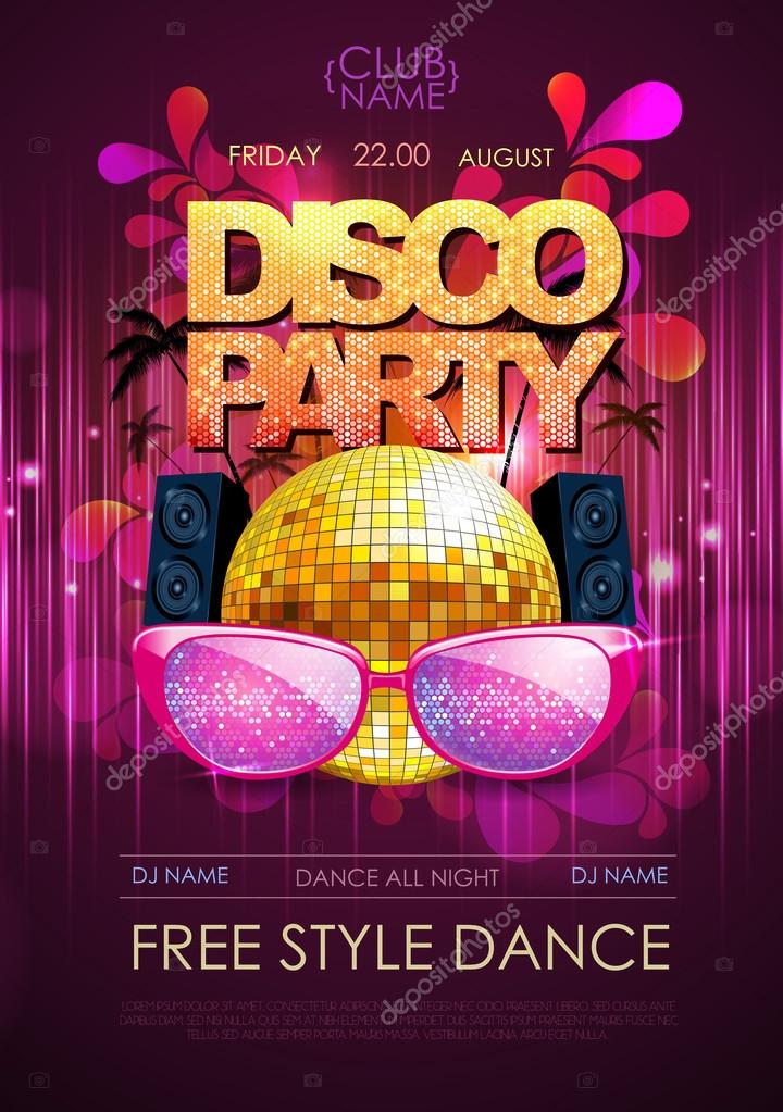 Disco Party Background