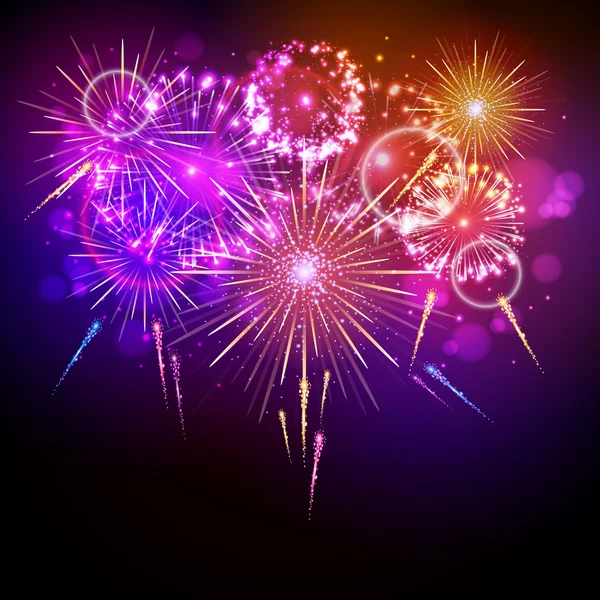 Colorful fireworks Stock Vector Image by ©-Baks- #51591763