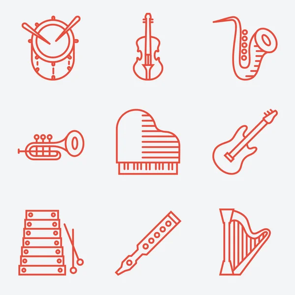 Musical instruments — Stock Vector © colorlife #7624463