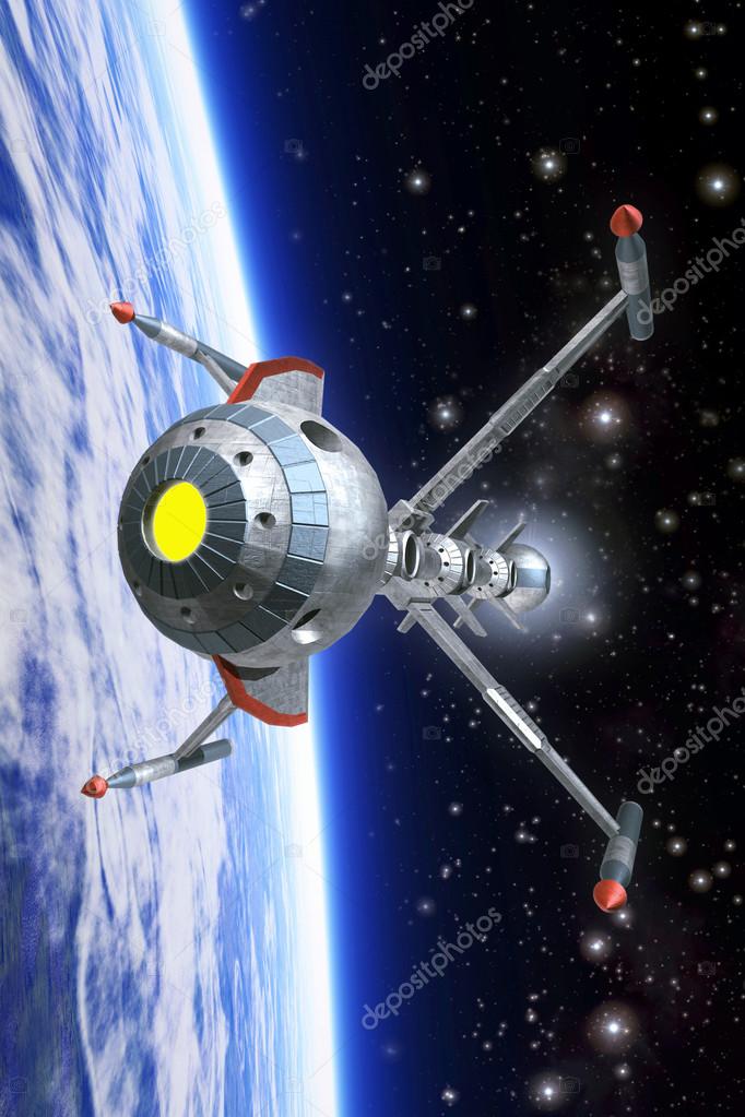 Spaceship in orbit Stock Photo by ©innovari 100197772