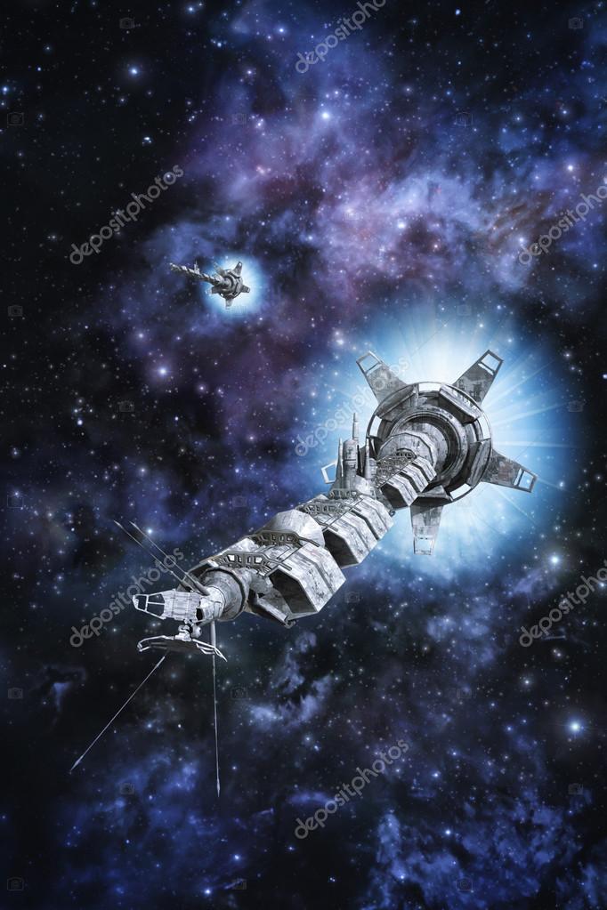 Nave espacial generacional en el espacio profundo 2024