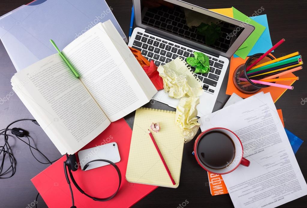 Messy workplace Stock Photo by ©Tinatin1 56496891 Messy workplace Stock Photo by ©Tinatin1 56496891