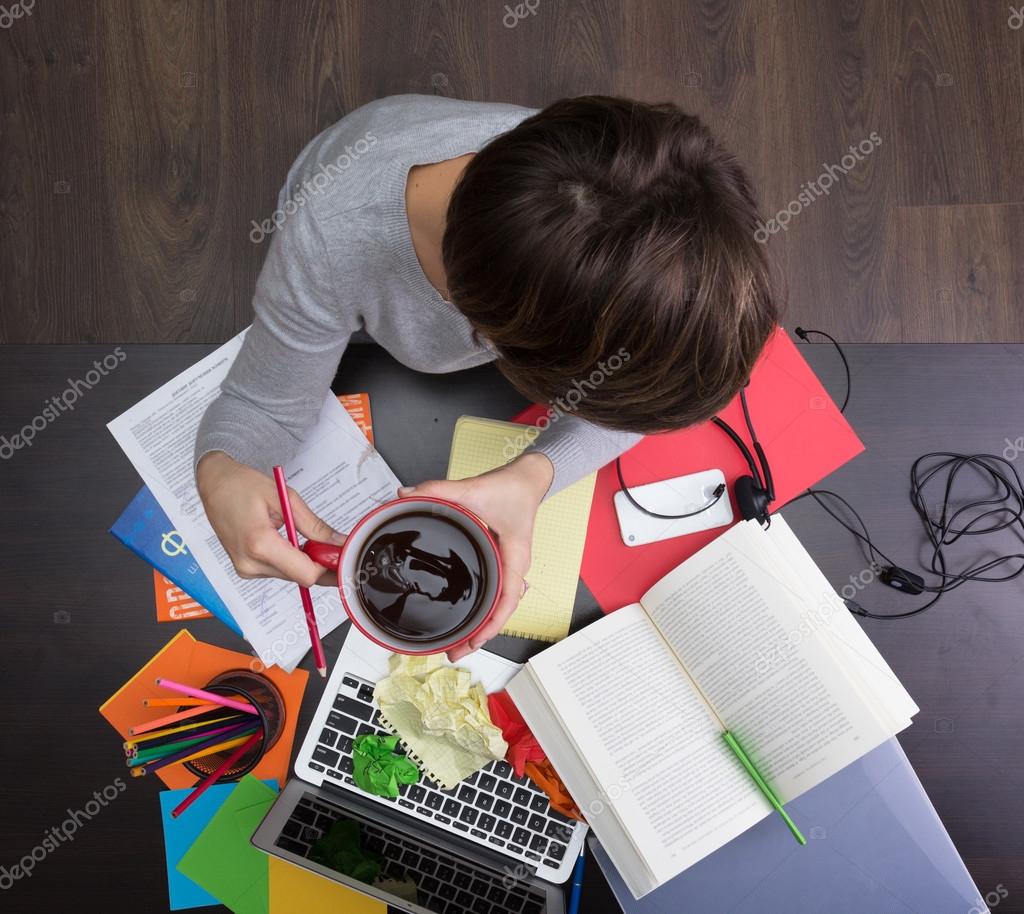 Messy workplace Stock Photo by ©Tinatin1 56496985
